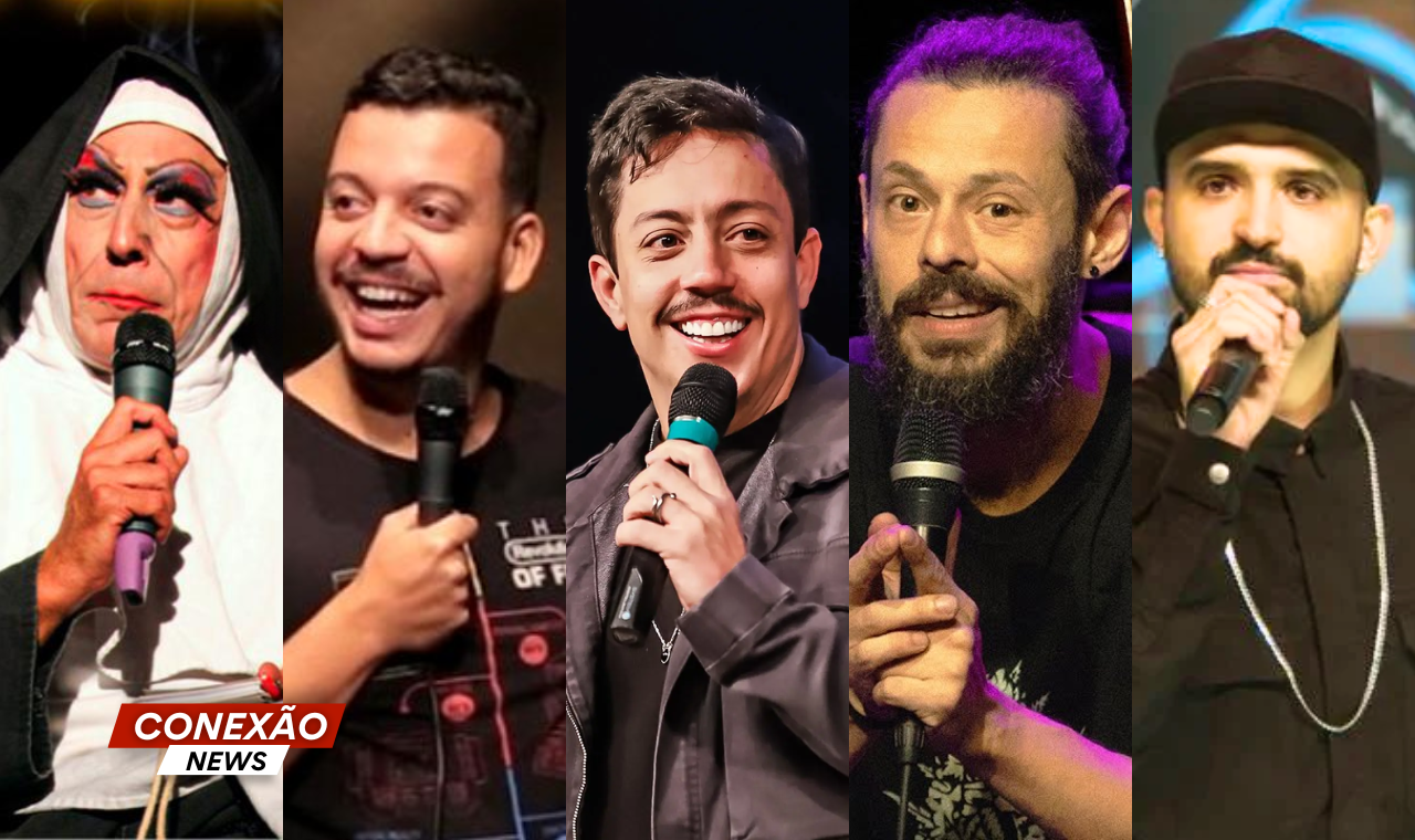 Irmã Selma, Rodrigo Marques, Renato Albani, Nando Viana e Thiago ...